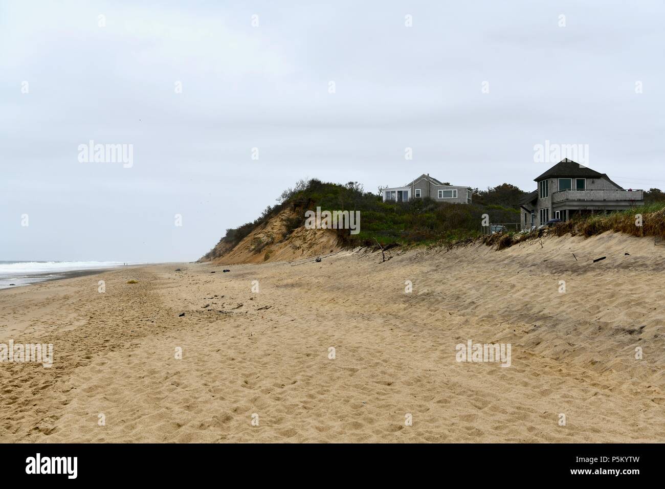 The Cape Cod National seashore viewed from Nauset Beach, Massachusetts ...