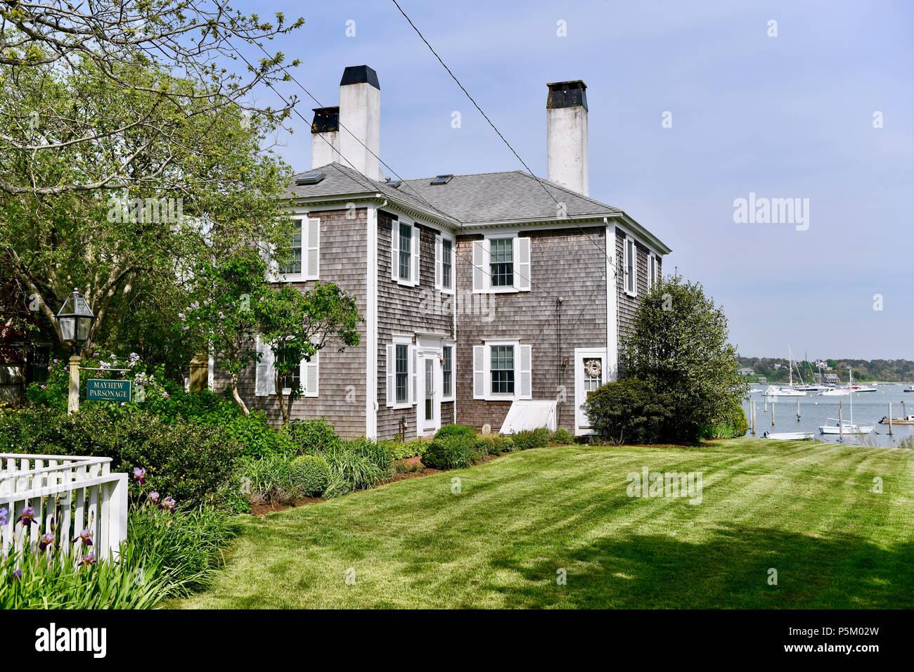 Martha's Vineyard Cape Cod style home exterior Stock Photo - Alamy