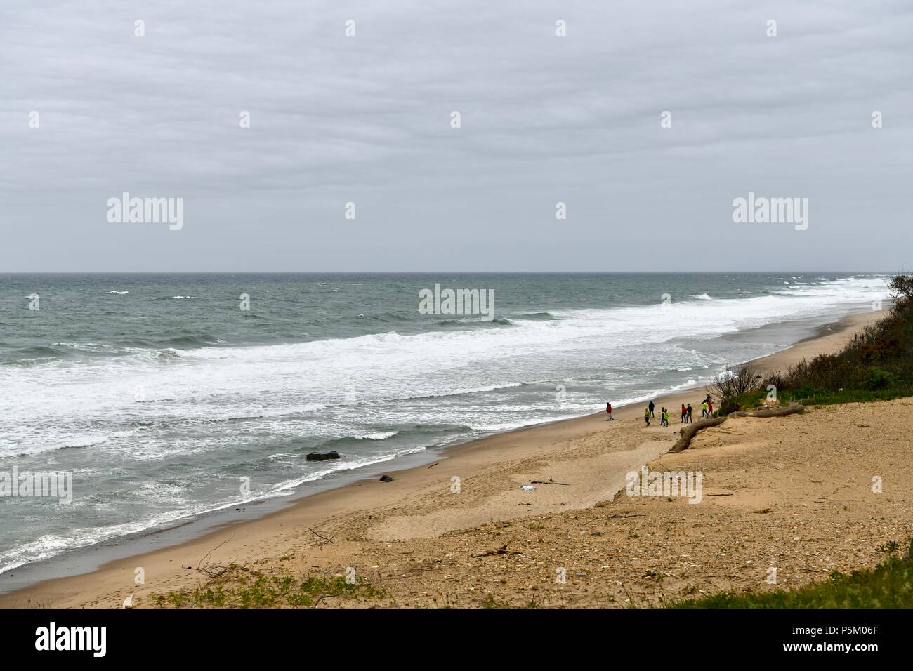 The Cape Cod National seashore viewed from Nauset Beach, Massachusetts ...