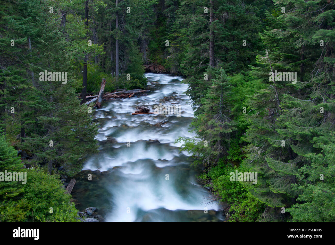 Lostine Wild and Scenic River at Pole Bridge, Wallowa-Whitman National ...