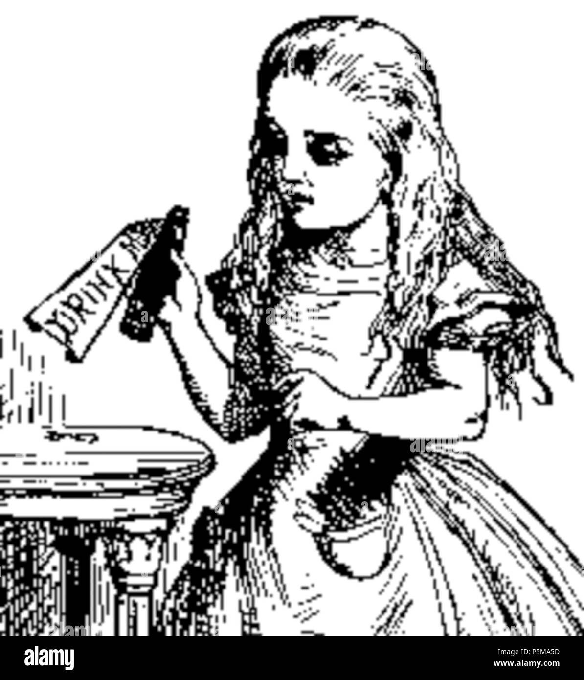 Lewis carroll alice book Black and White Stock Photos & Images - Alamy