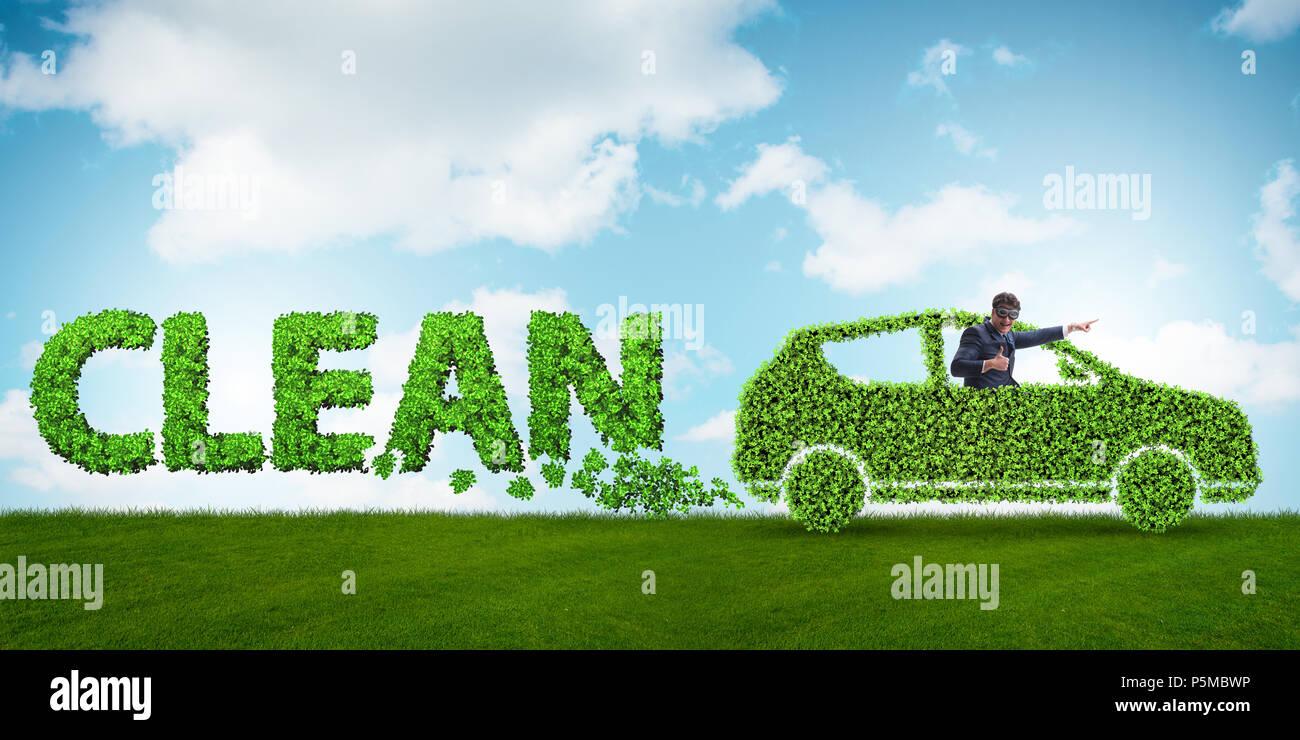 Concept of clean fuel and eco friendly cars Stock Photo - Alamy