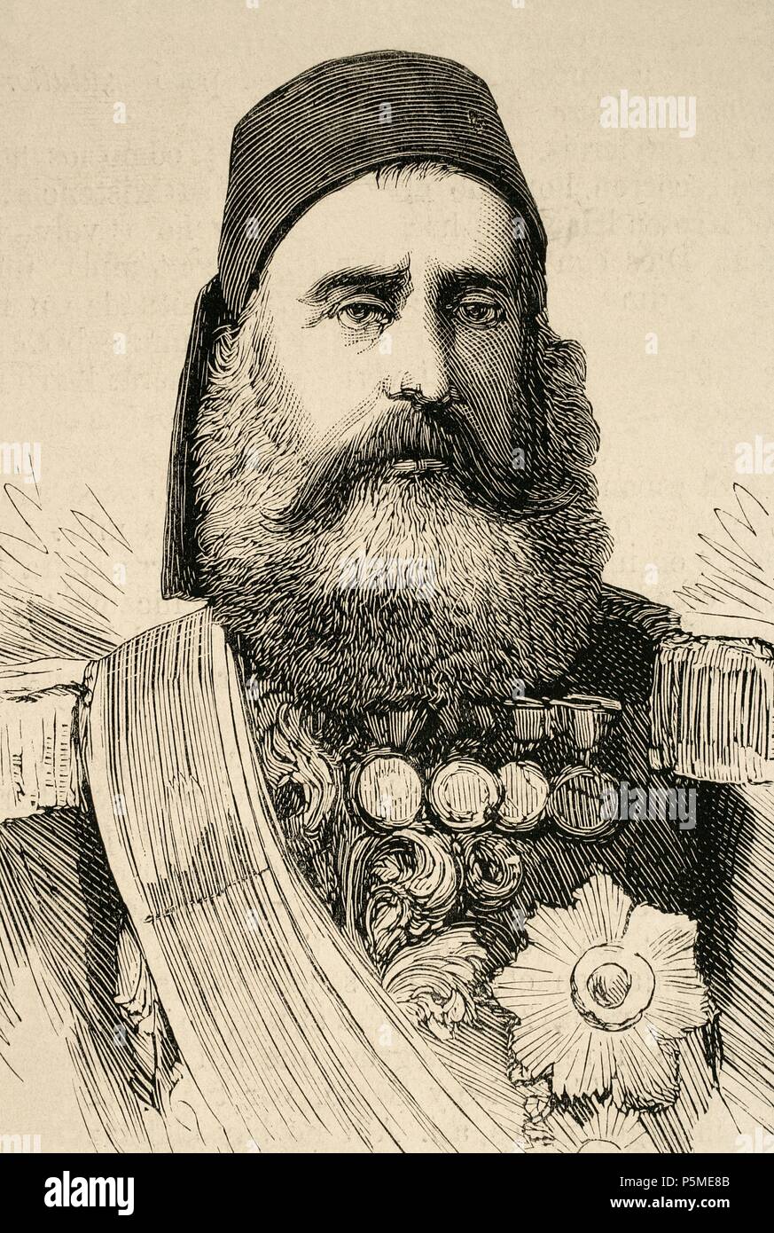 Abdi Pasha. Turkey Ottoman Commander in Chief of the Circassians ...