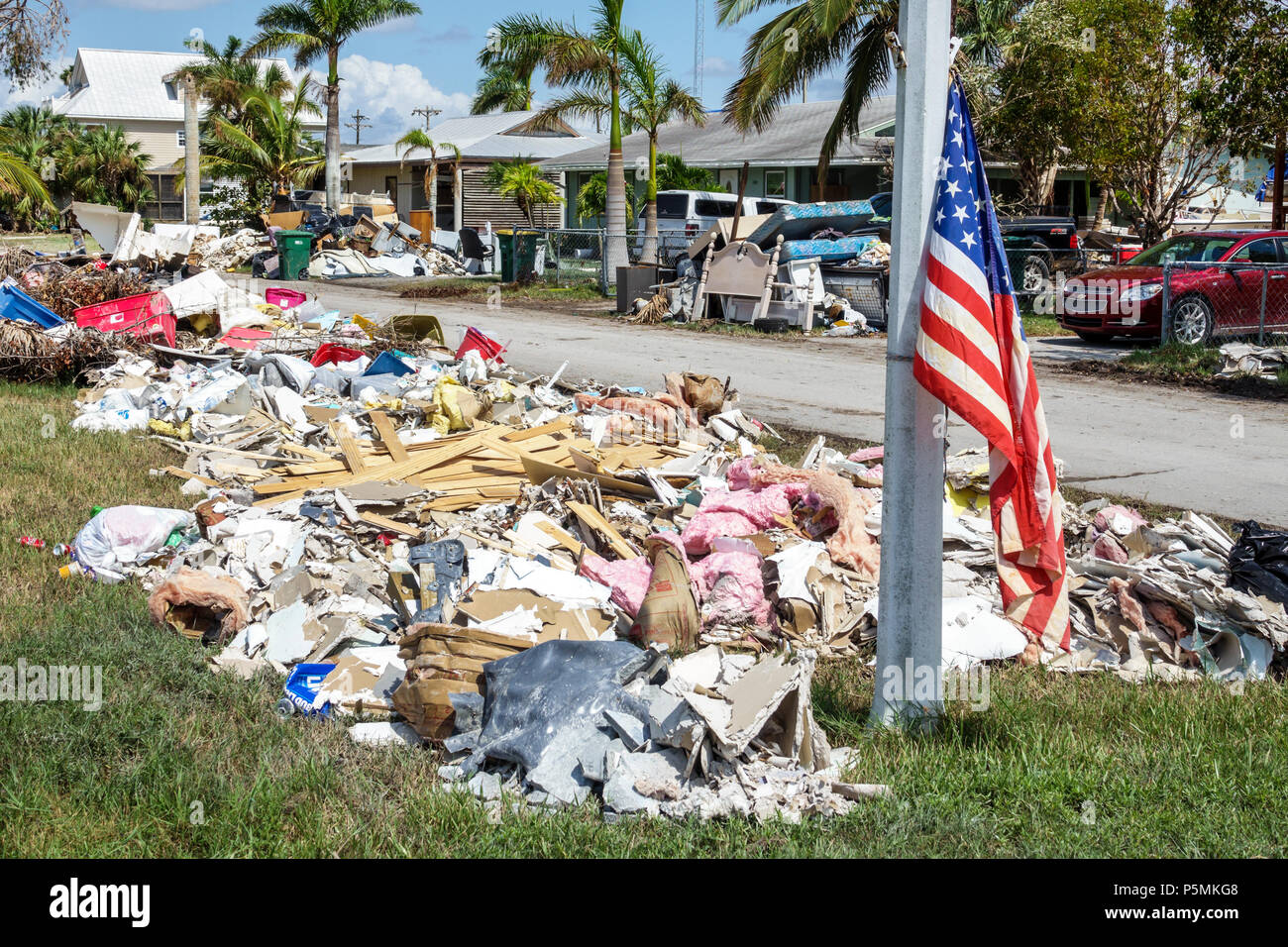 Everglades City Florida,after Hurricane Irma,houses homes residences ...