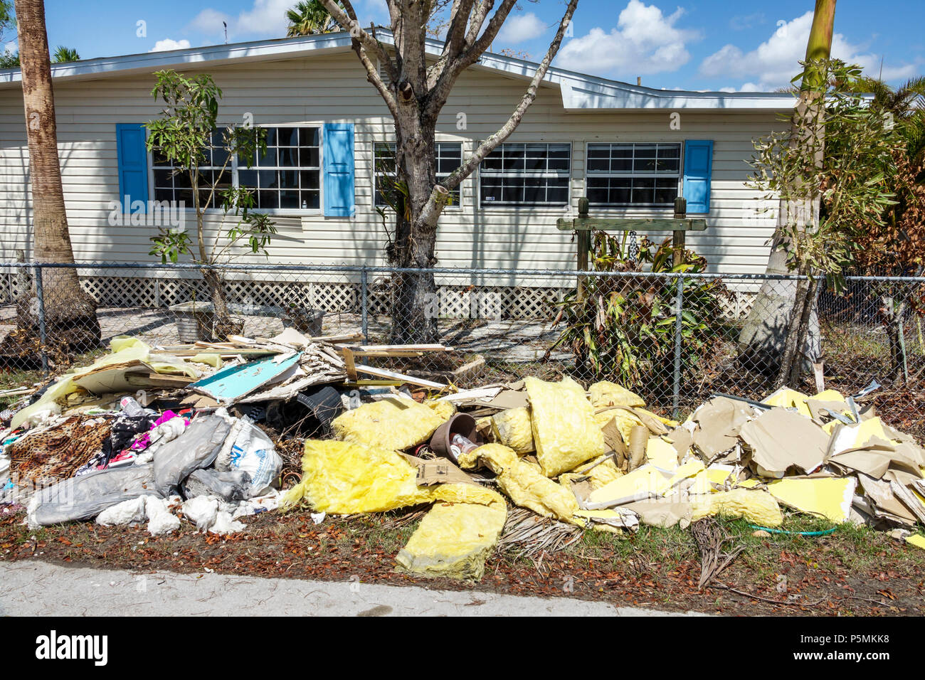 Everglades City Florida,after Hurricane Irma,houses homes residence ...
