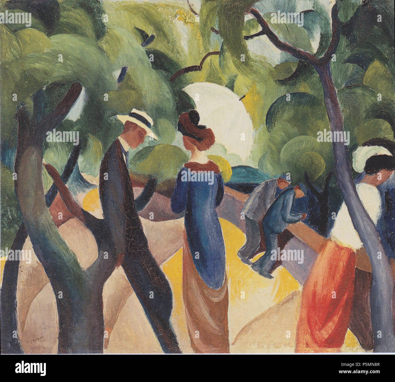 Promenade 1913. N/A 150 August Macke - Promenade - 1913 Stock Photo - Alamy