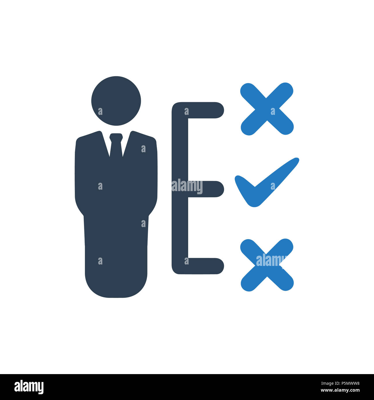 Beautiful, Meticulously Designed Business Decision Making Icon Stock ...