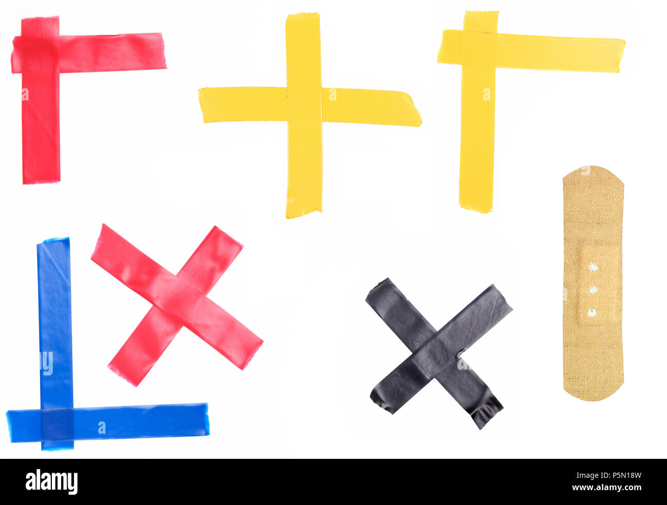 an image of different shaped duct tape Stock Photo - Alamy