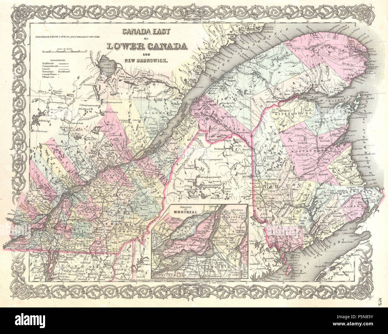 Colton map canada hi-res stock photography and images - Alamy