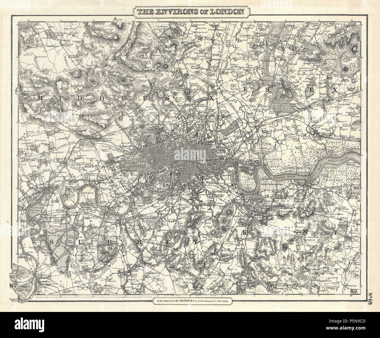 Colton map of london hi-res stock photography and images - Alamy