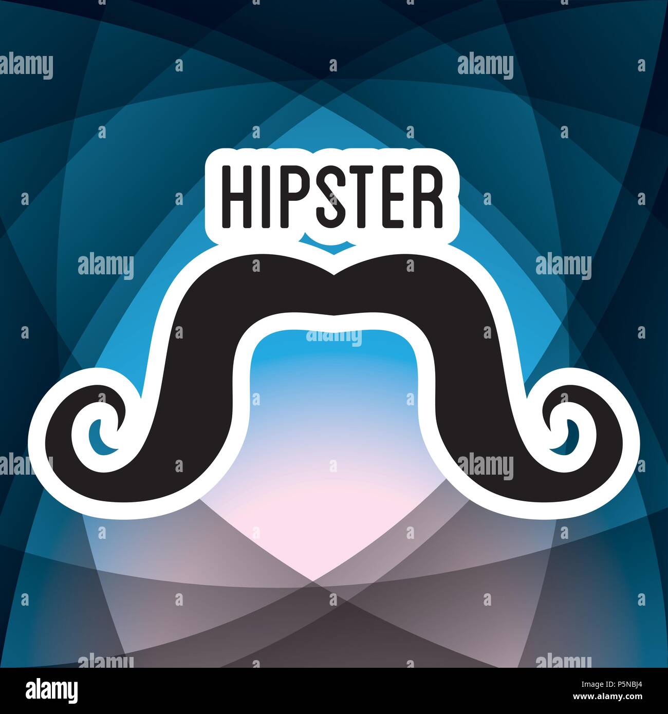 mustache style hipster poster Stock Vector Image & Art - Alamy
