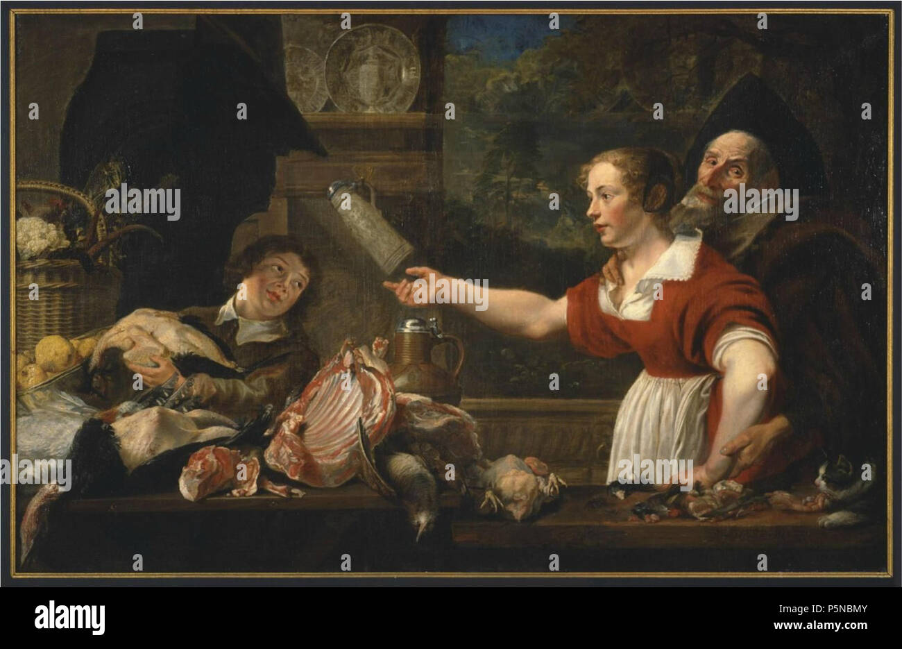 English: The Scullery Maid 1633 (or 1663-1666). N/A 141 Artus Wolffort ...