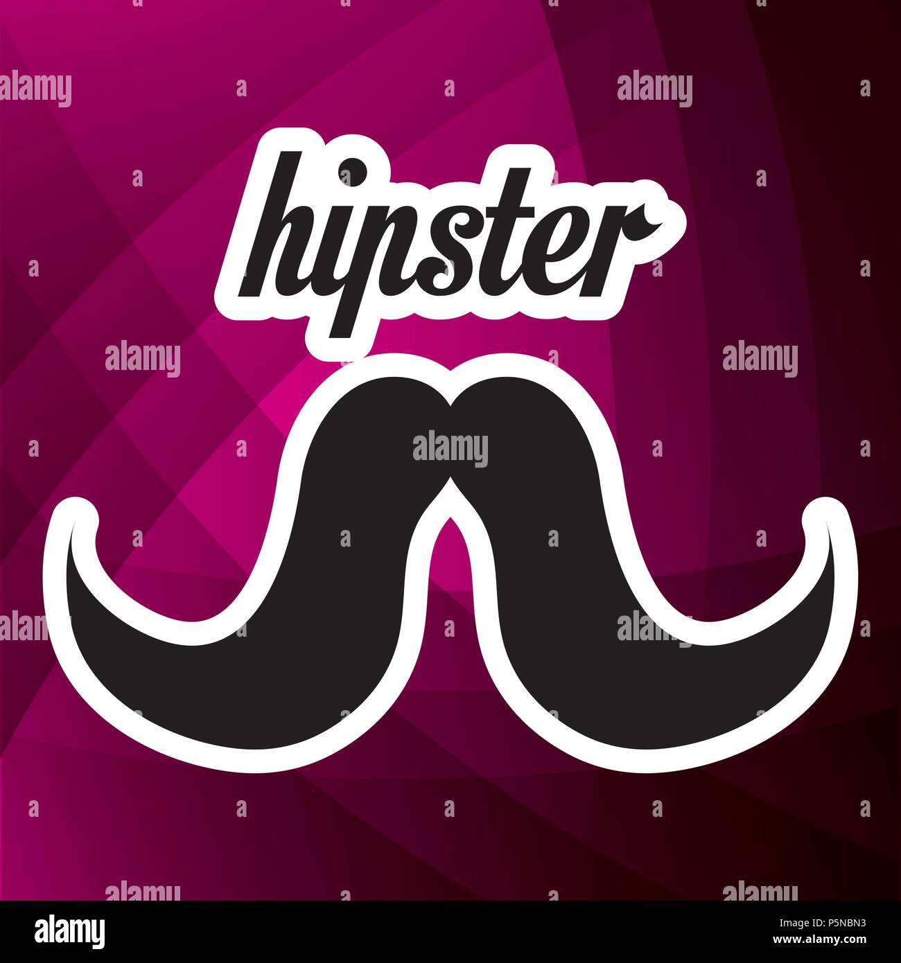 mustache style hipster poster Stock Vector Image & Art - Alamy