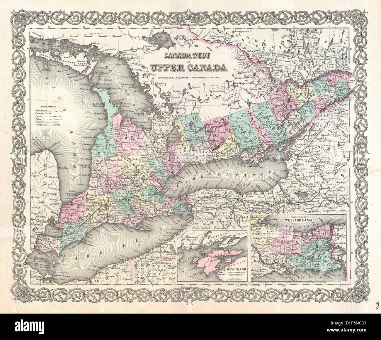 Map of upper canada hi-res stock photography and images - Alamy