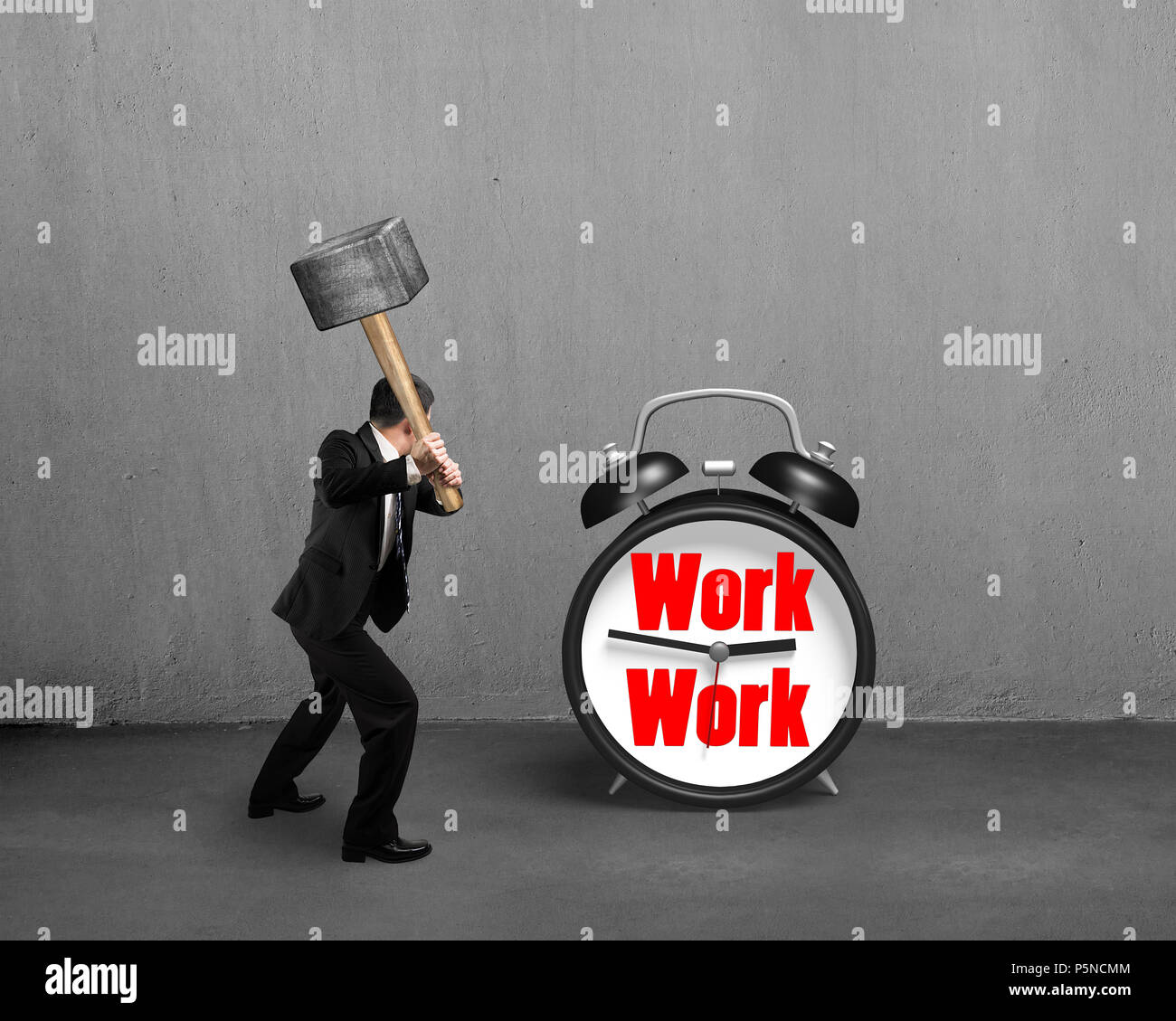 Man clock hammer hi-res stock photography and images - Alamy