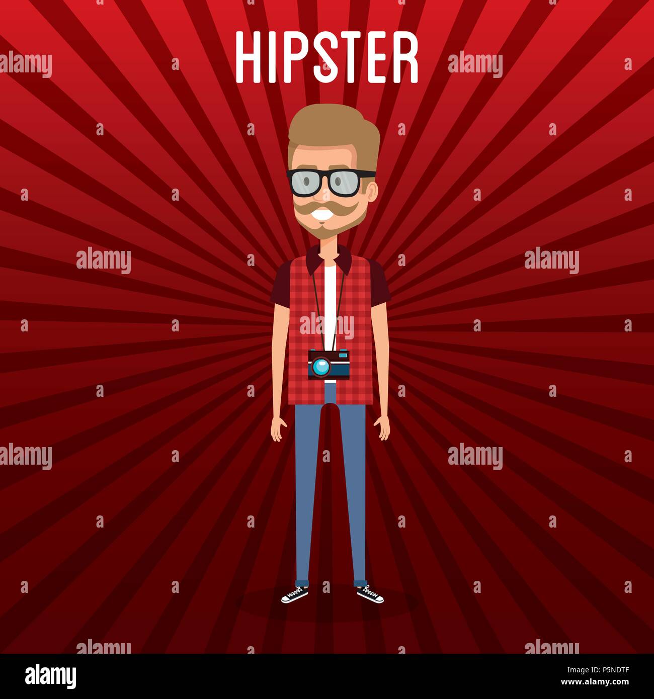 man style hipster character Stock Vector Image & Art - Alamy
