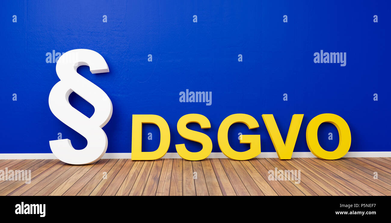 Yellow DSGVO Basic Data Protection Regulation Concept with white ... Yellow DSGVO Basic Data Protection Regulation Concept with white ...