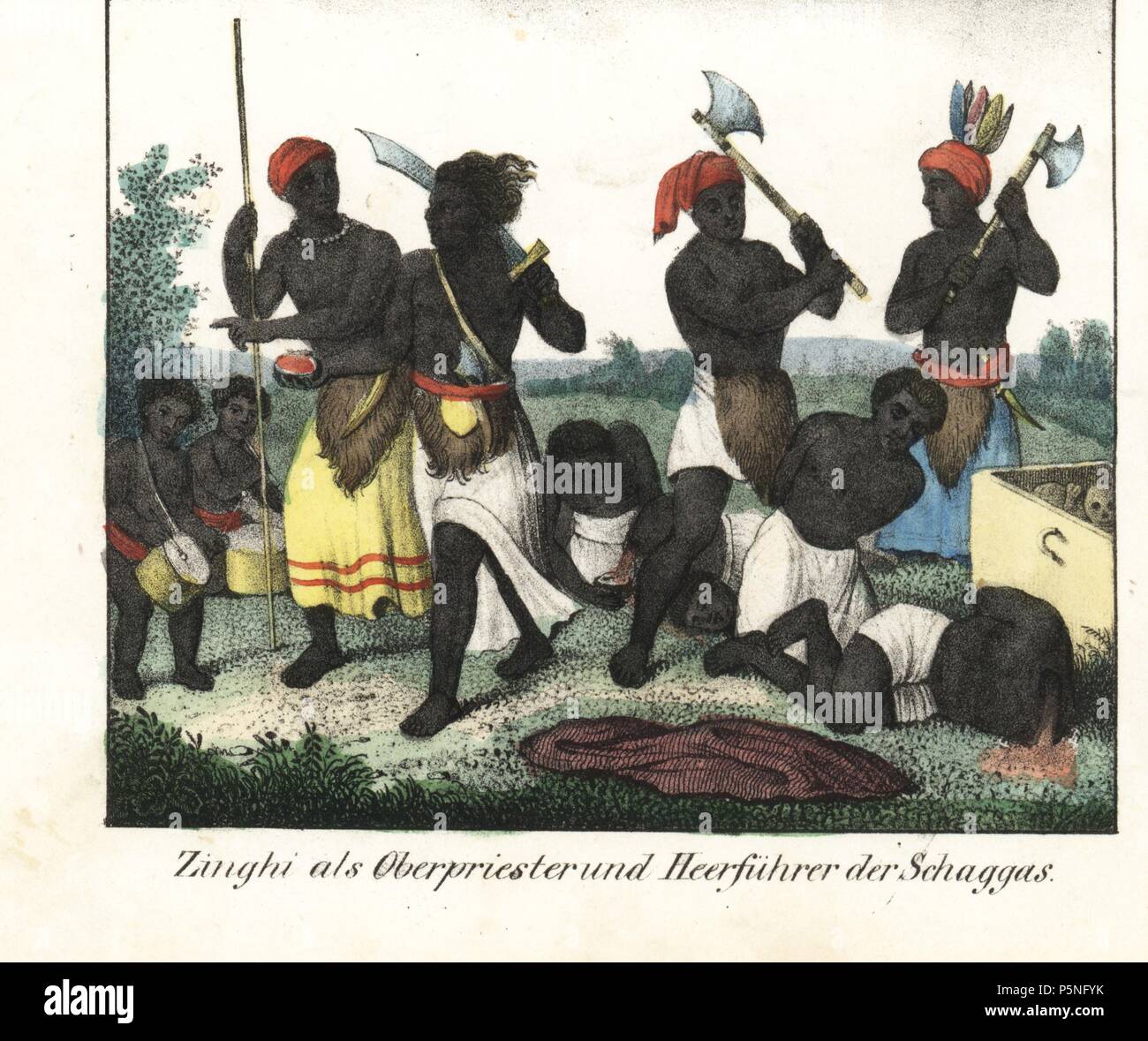 Zinghi, military leaders and priests of the Chagga people (Tanzania ...