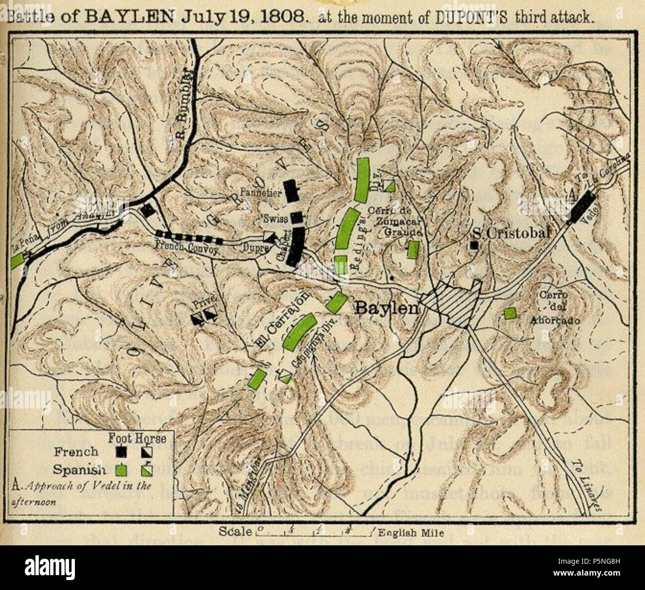 N/A. Batalla de Bailen . 1808. Panotxa 176 Batalla de Bailen Stock ...