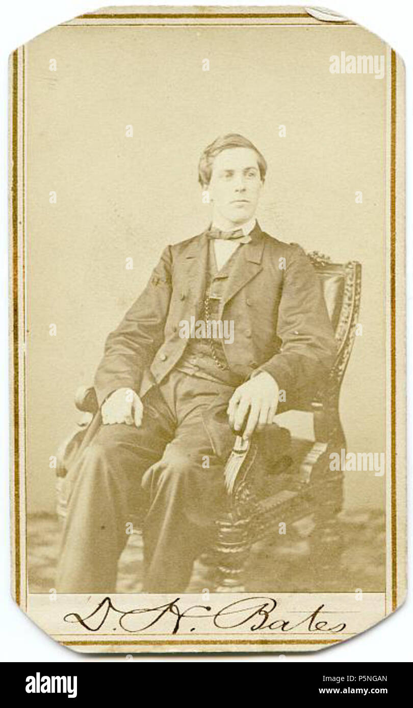 N/A. English: Photograph shows portrait of David Homer Bates, an ...
