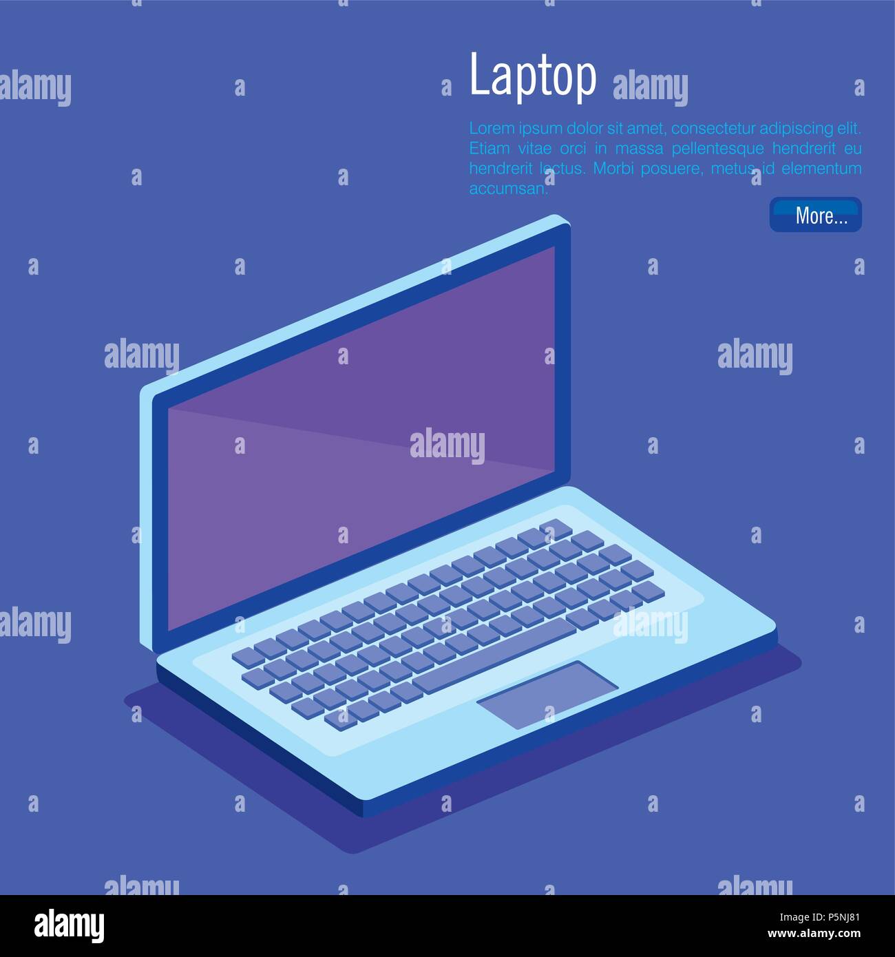 laptop computer isometrics icons Stock Vector Image & Art - Alamy