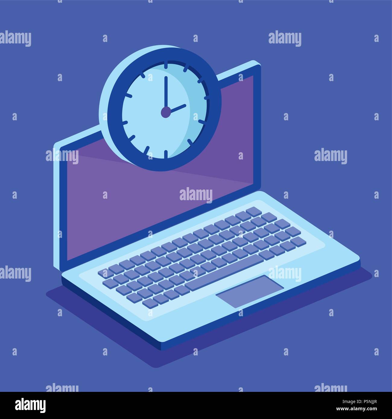 Icons flat laptop settings hi-res stock photography and images - Alamy