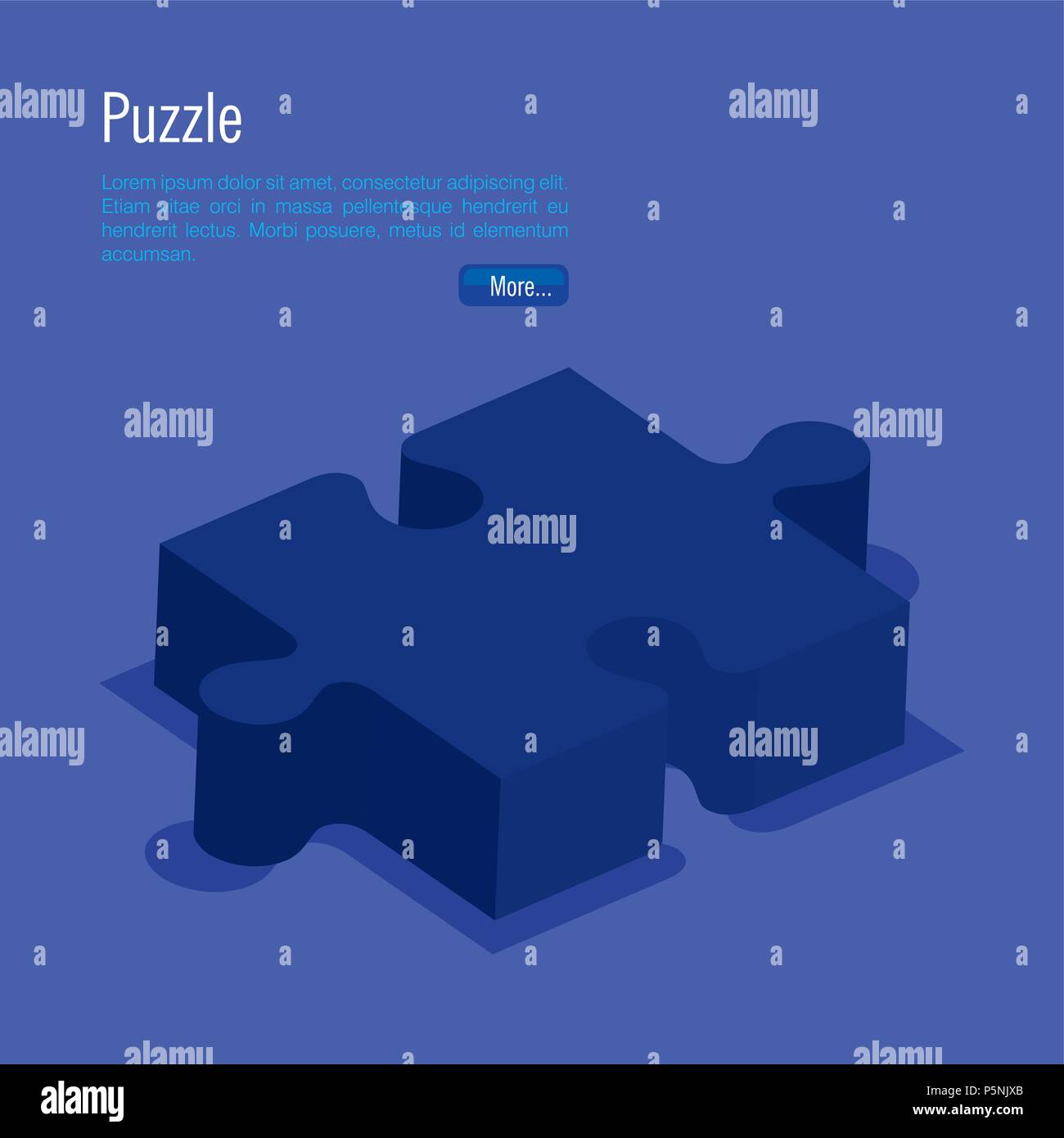 puzzle pieces isometrics icons Stock Vector Image & Art - Alamy