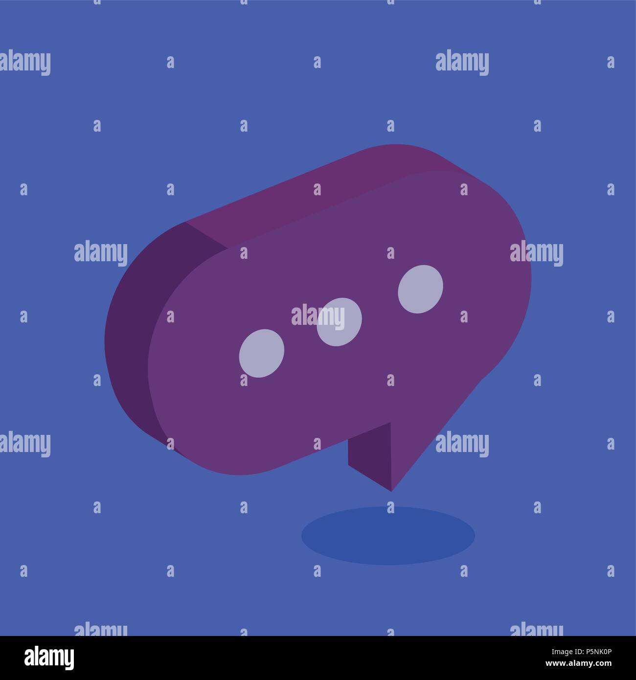 speech bubble isometric icon Stock Vector Image & Art - Alamy