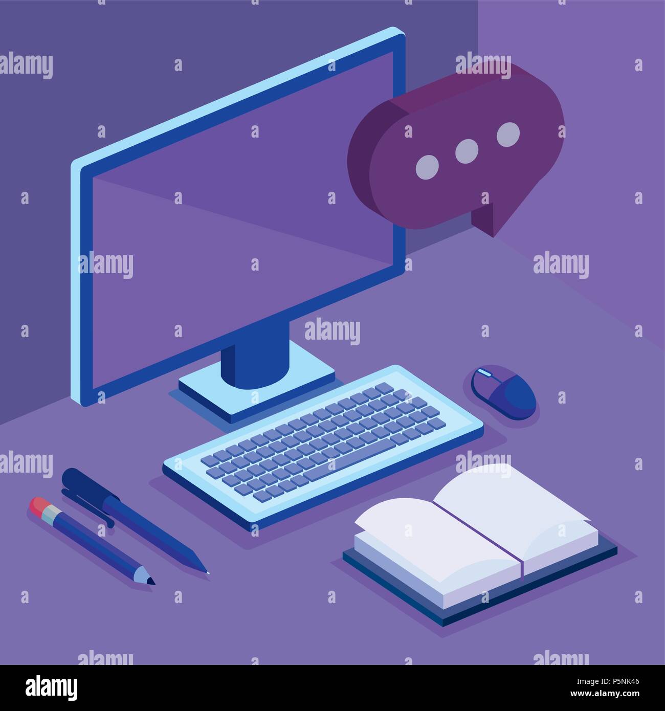 digital technology isometrics icons Stock Vector Image & Art - Alamy