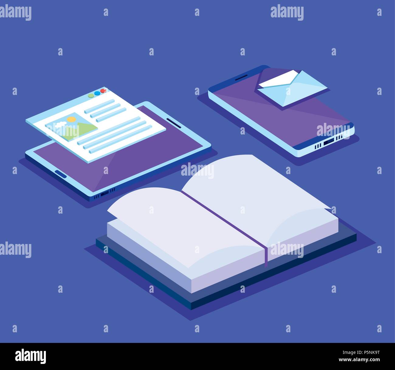 digital technology isometrics icons Stock Vector Image & Art - Alamy