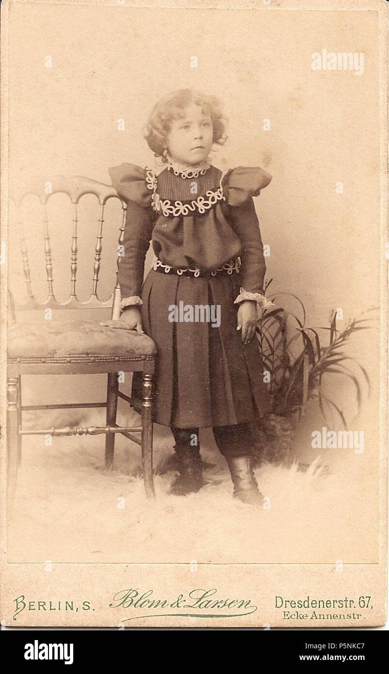 N/A. English: 'Girl in Berlin', possibly Alicja, first daughter of ...