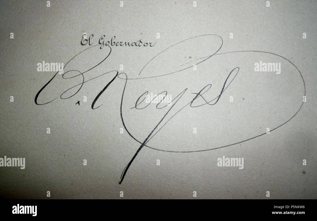 N/A. English: Bernardo Reyes signature. before 1913. Bernardo Reyes 193 ...
