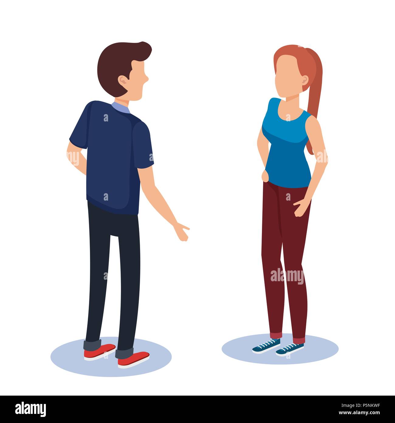 persons couple isometric avatars Stock Vector Image & Art - Alamy