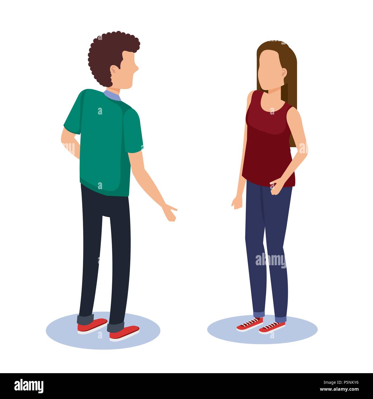 persons couple isometric avatars Stock Vector Image & Art - Alamy