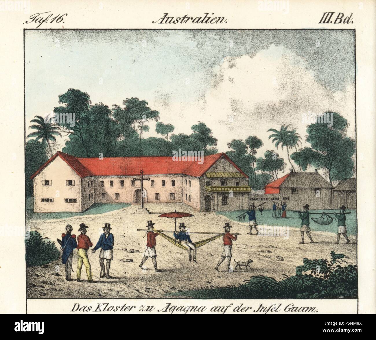 Monastery of Agagna on the island of Guam: spanish colonials with ...