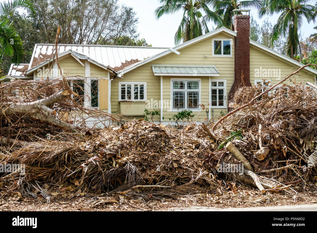 Hurricane debris pile hi-res stock photography and images - Alamy