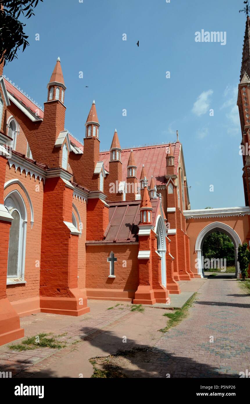 View of renovated St Mary the Virgin Church Cathedral Multan Pakistan ...