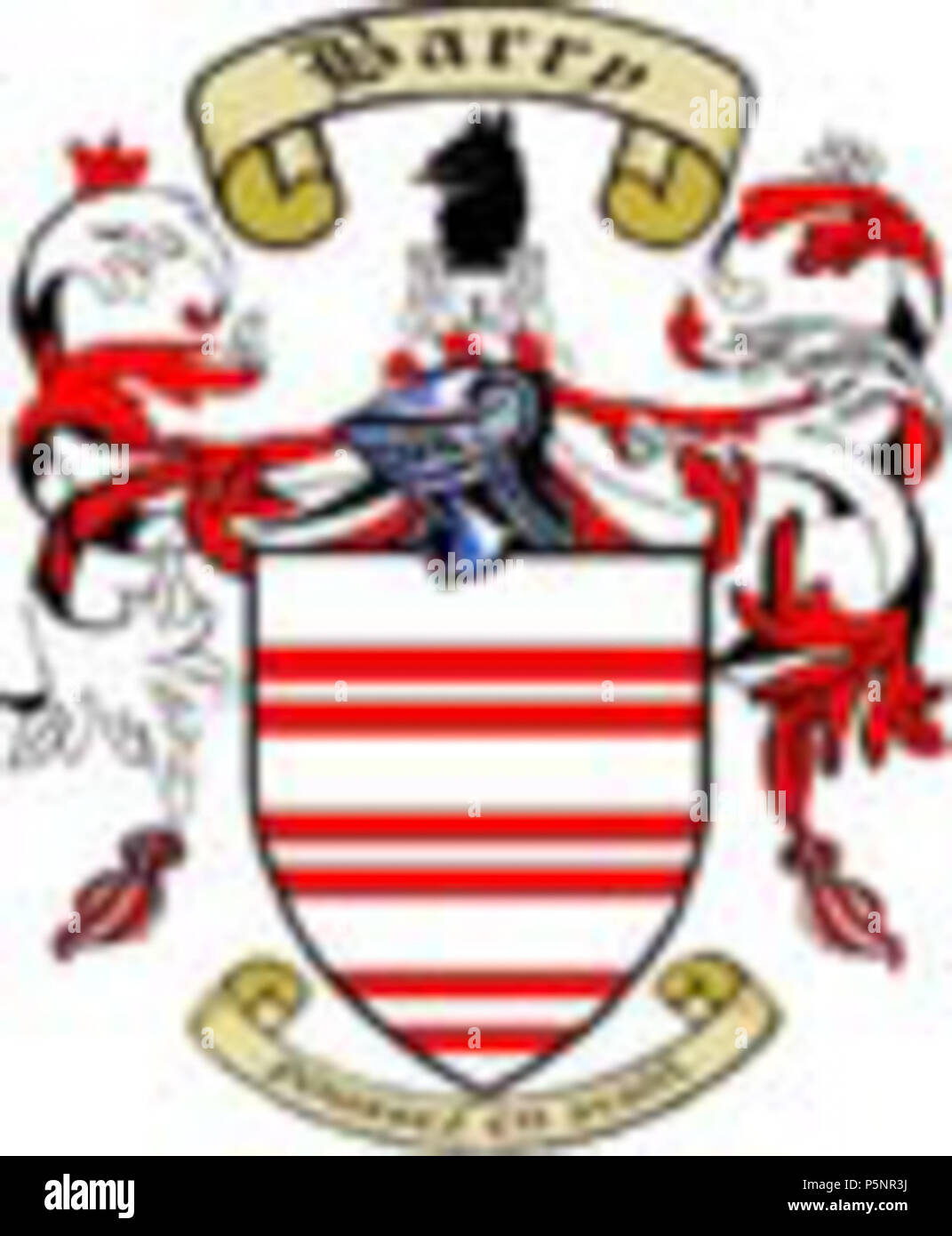 N/A. English: Coat of arms of the DeBarry family: Argent, three bars ...