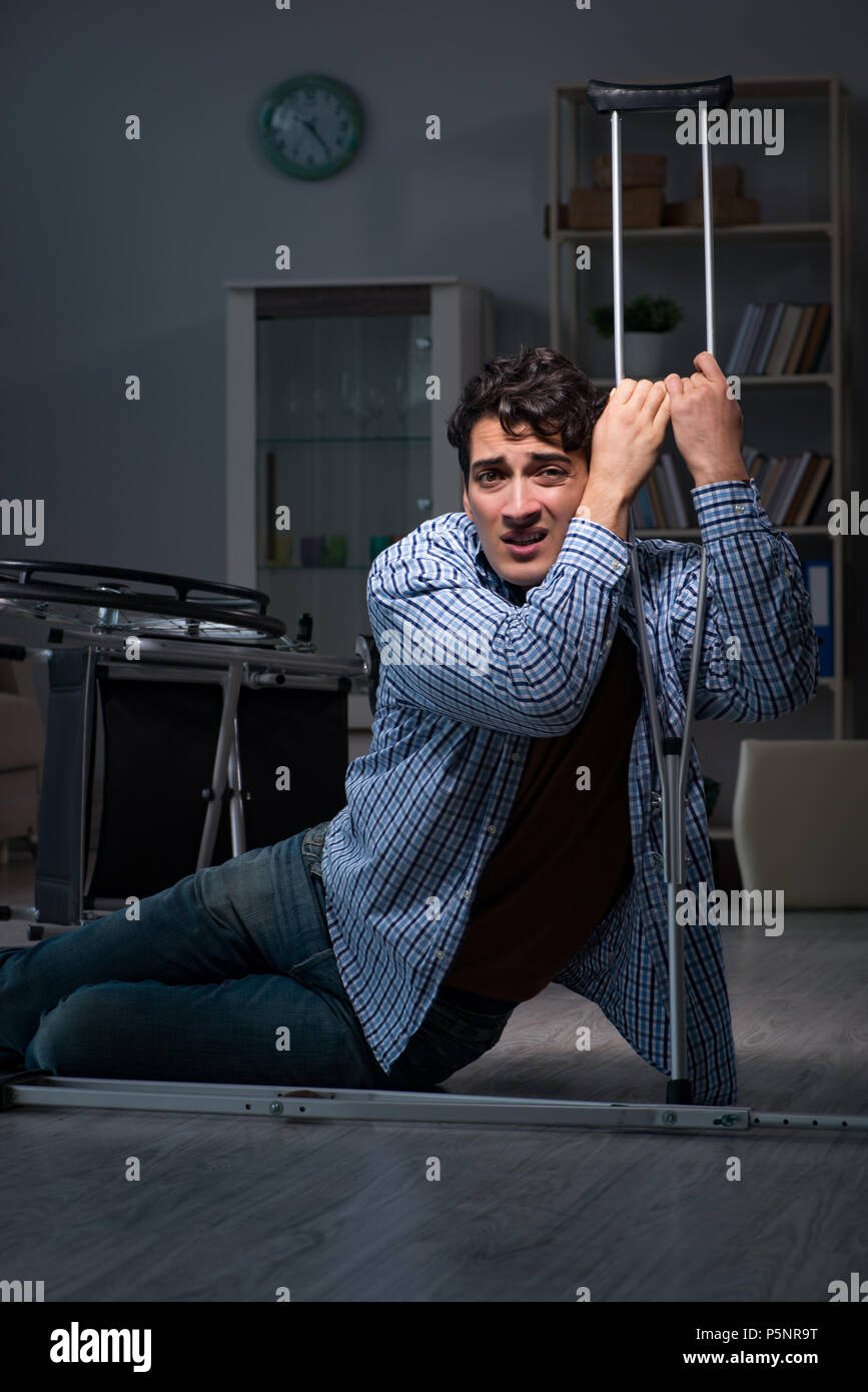 Man Falling Off Chair High Resolution Stock Photography and Images - Alamy