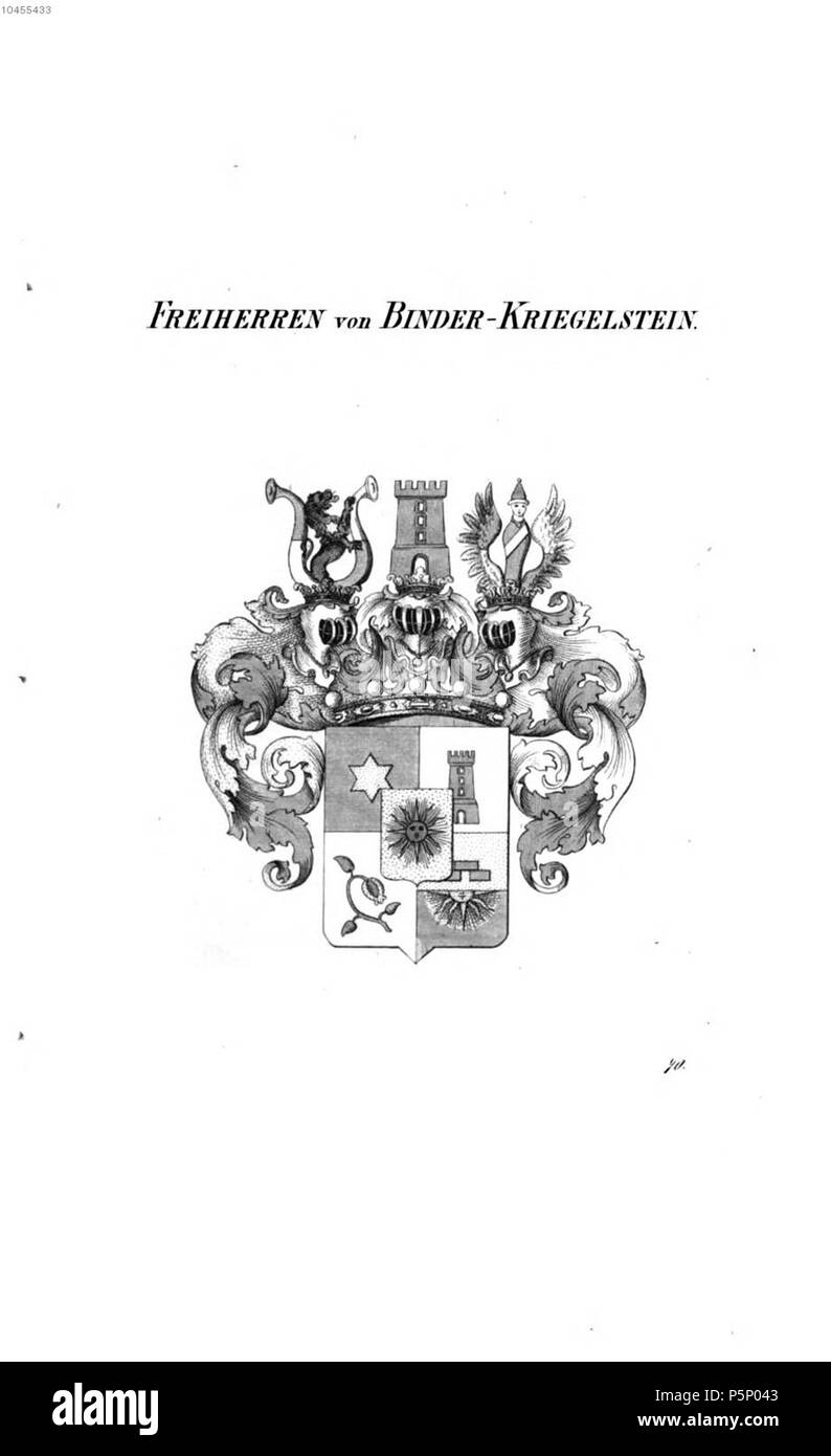 N/A. Wappen Binder Kriegelstein 2 - Tyroff AT.jpg . between 1831 and ...