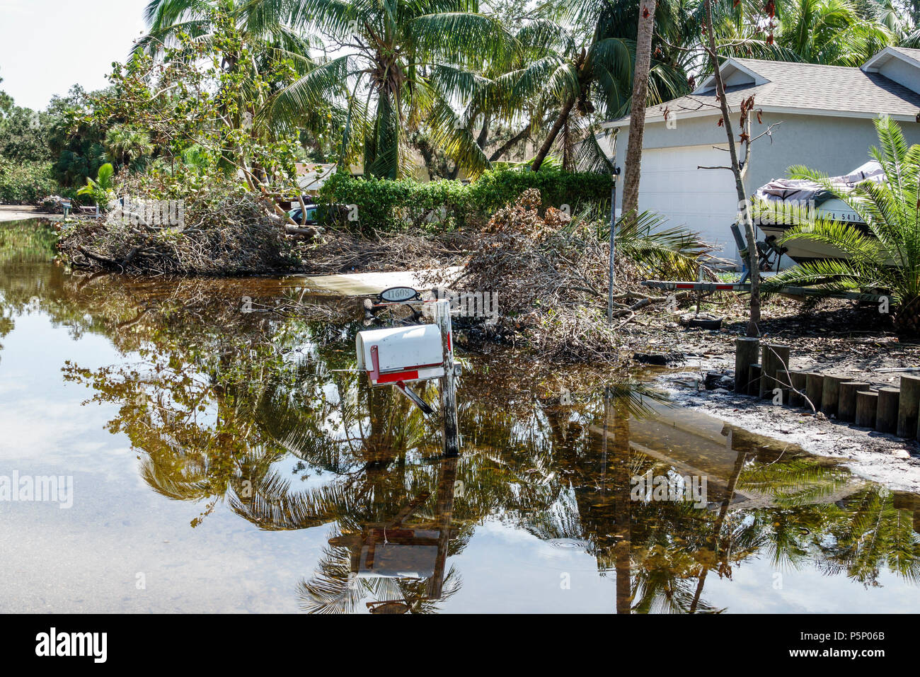 Florida,Bonita Springs,after Hurricane Irma storm damage destruction ...