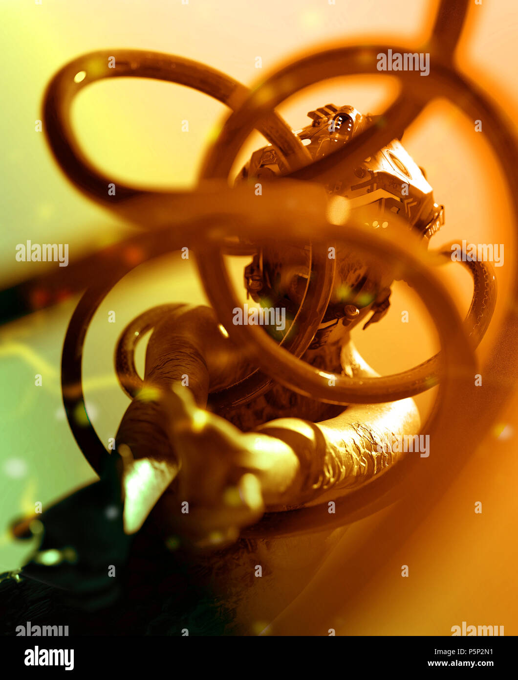 Infected woman in futuristic outfit,Fantasy scifi 3d illustration Stock ...