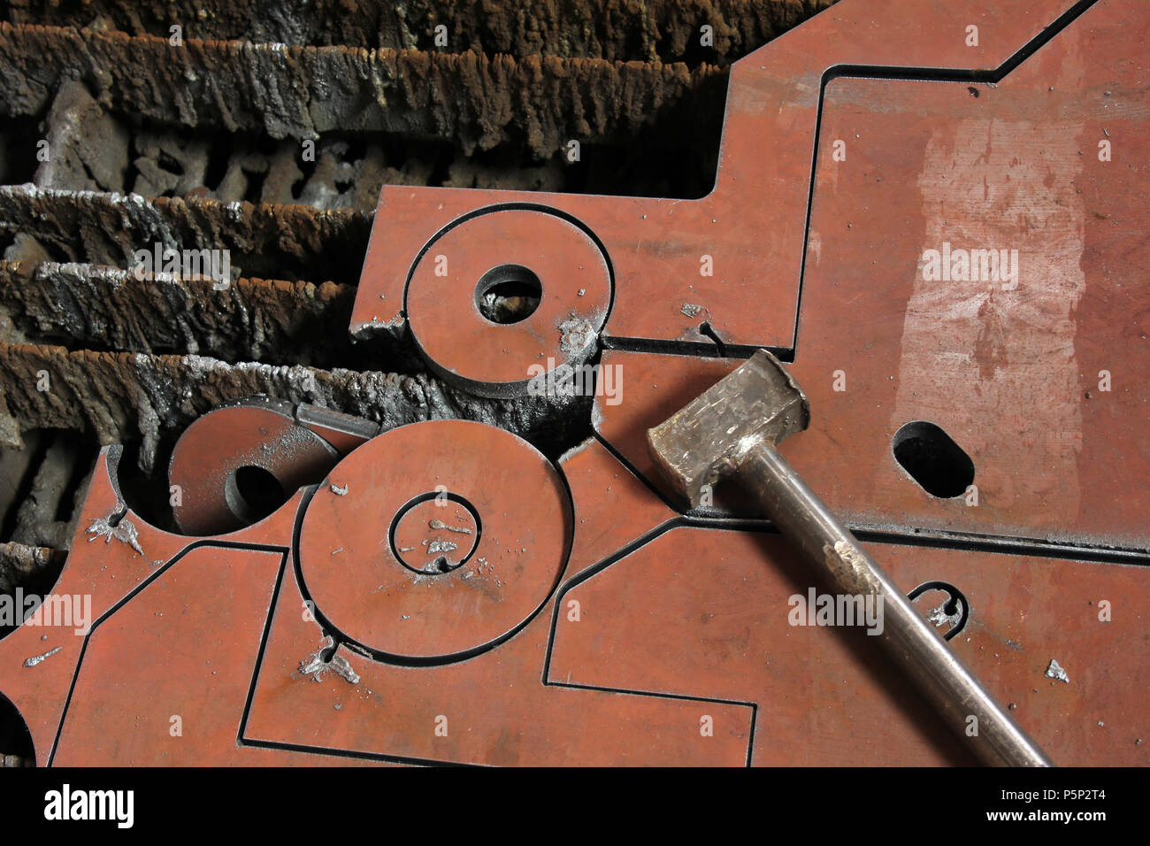 Metal Mold and Hammer Stock Photo - Alamy