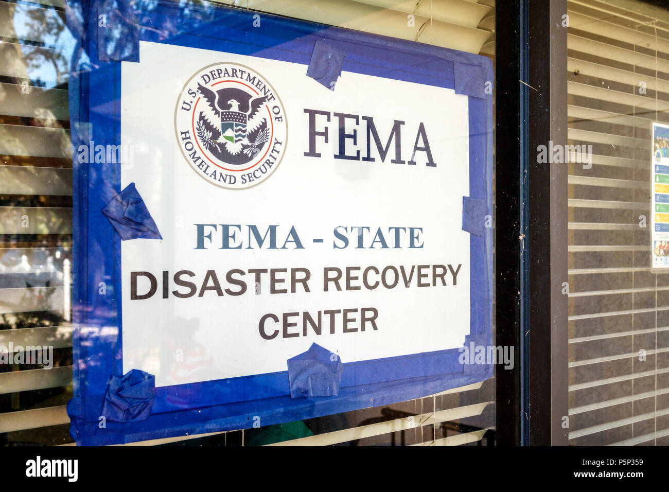 Florida immokalee fema state disaster recovery center centre sign hi ...