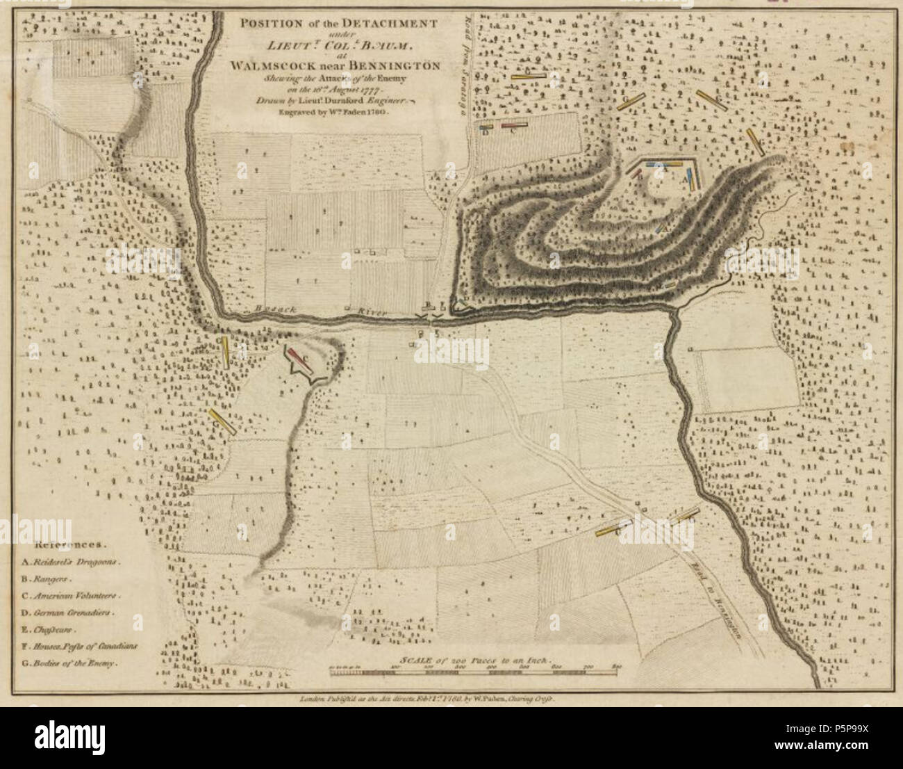 Bennington map hi-res stock photography and images - Alamy