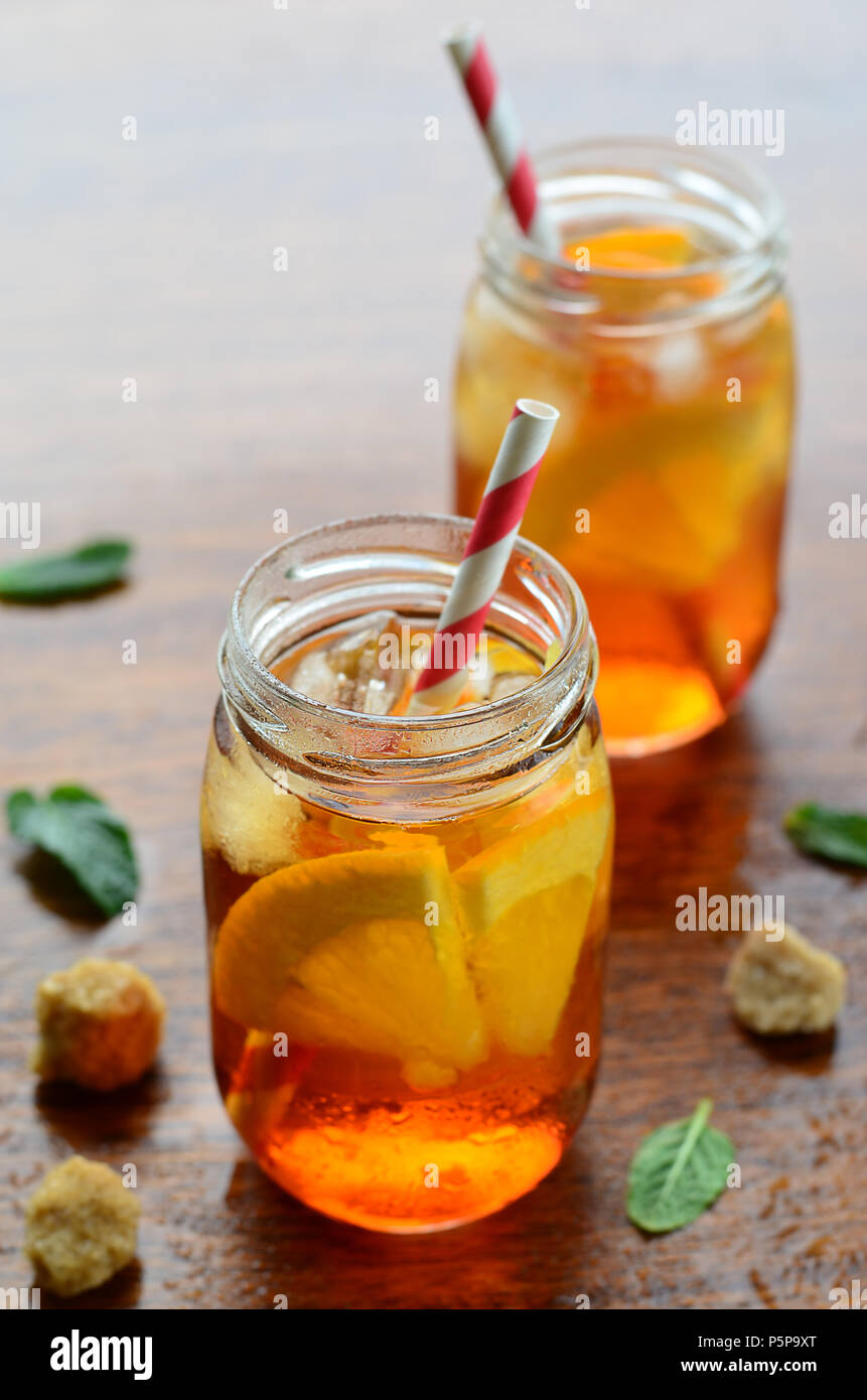 Orange cold drink, Fresh Citrus Cold cocktail Stock Photo - Alamy