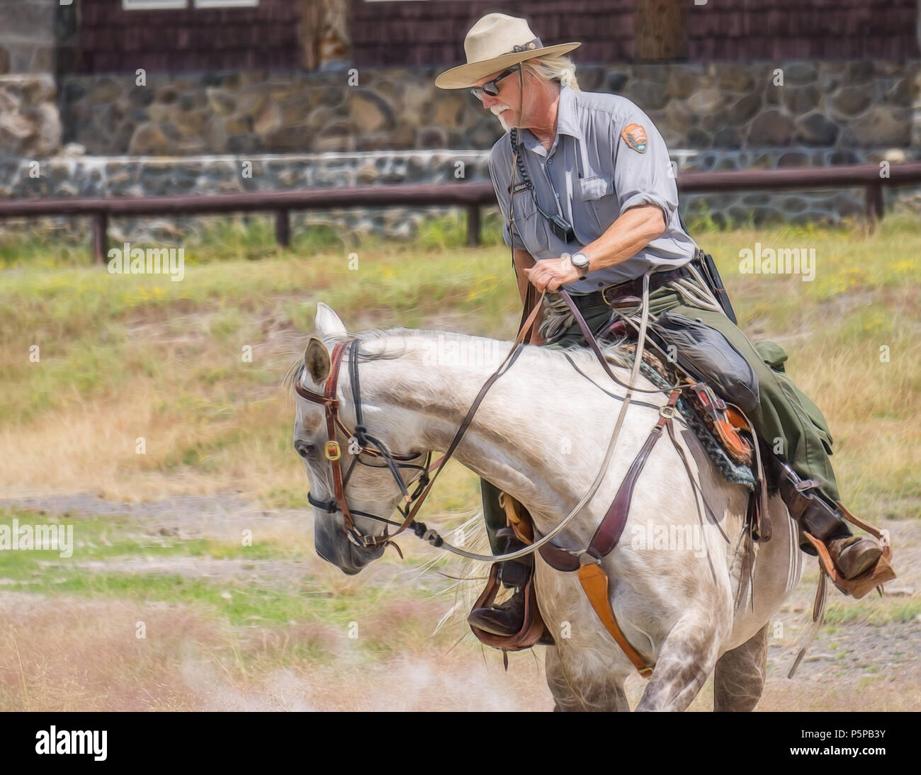 Rider Of The Horse Yellowstone High Resolution Stock Photography and ...