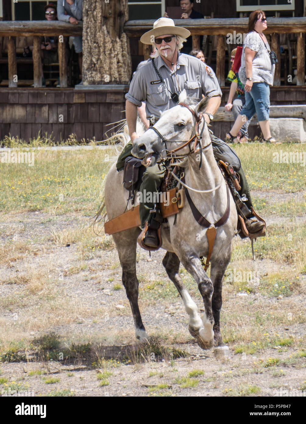 Park ranger with horse hi-res stock photography and images - Alamy