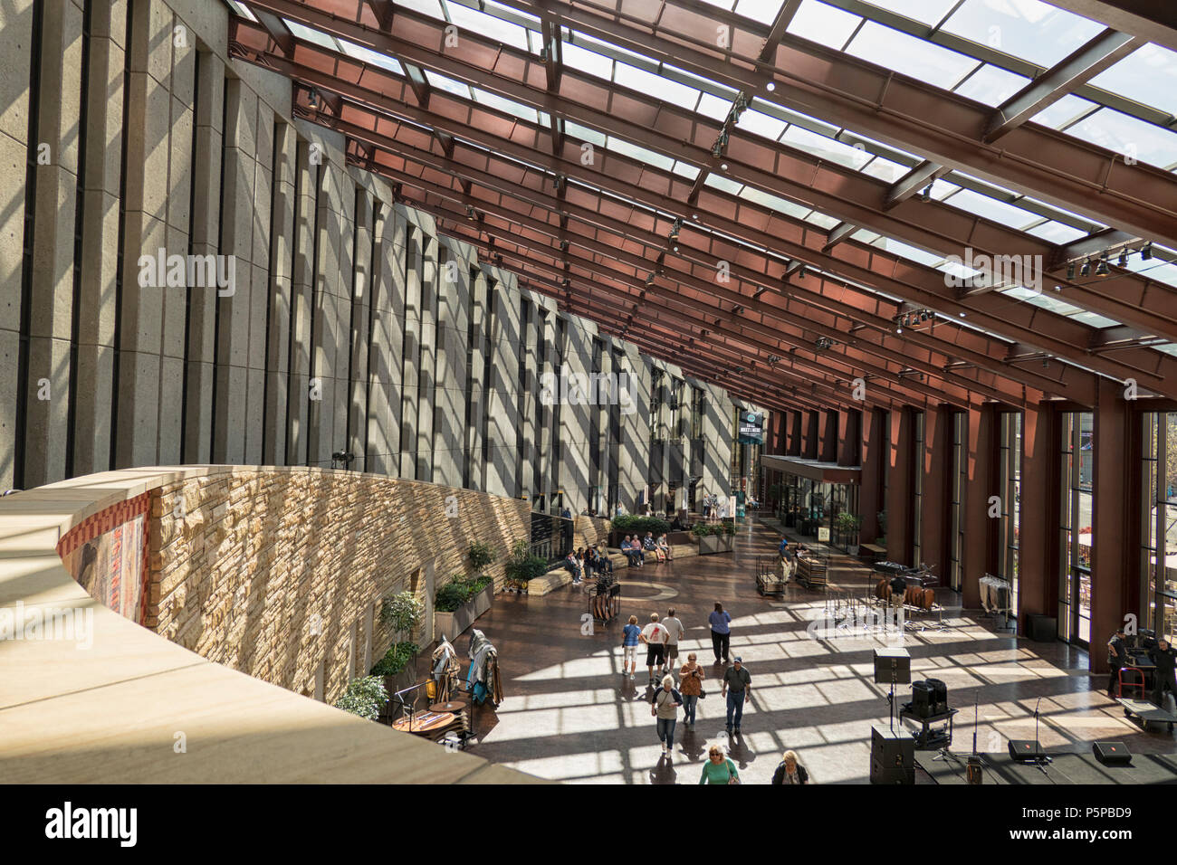 Interior of lobby of the Country Music Hall of Fame and Museum in ...