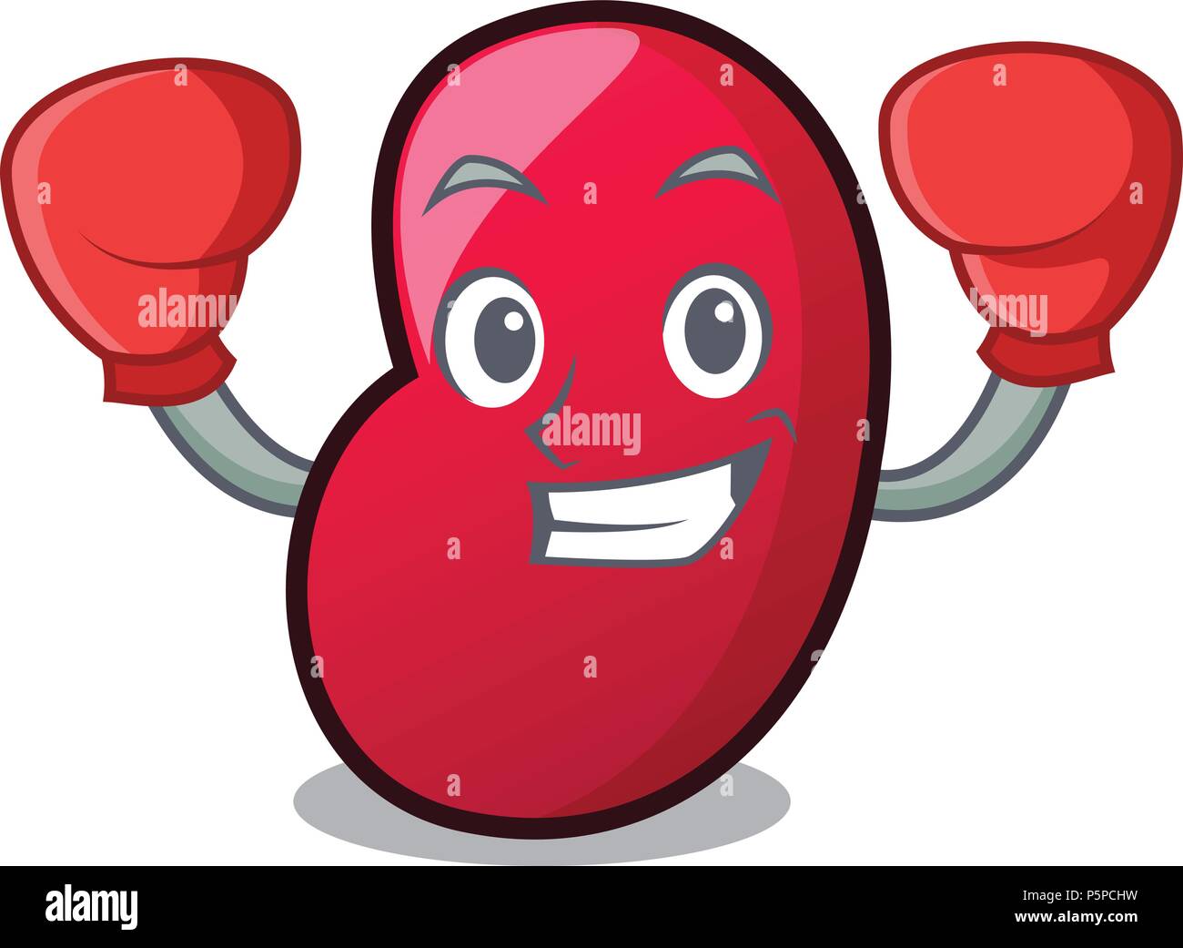 Boxing jelly bean character cartoon Stock Vector Image & Art - Alamy